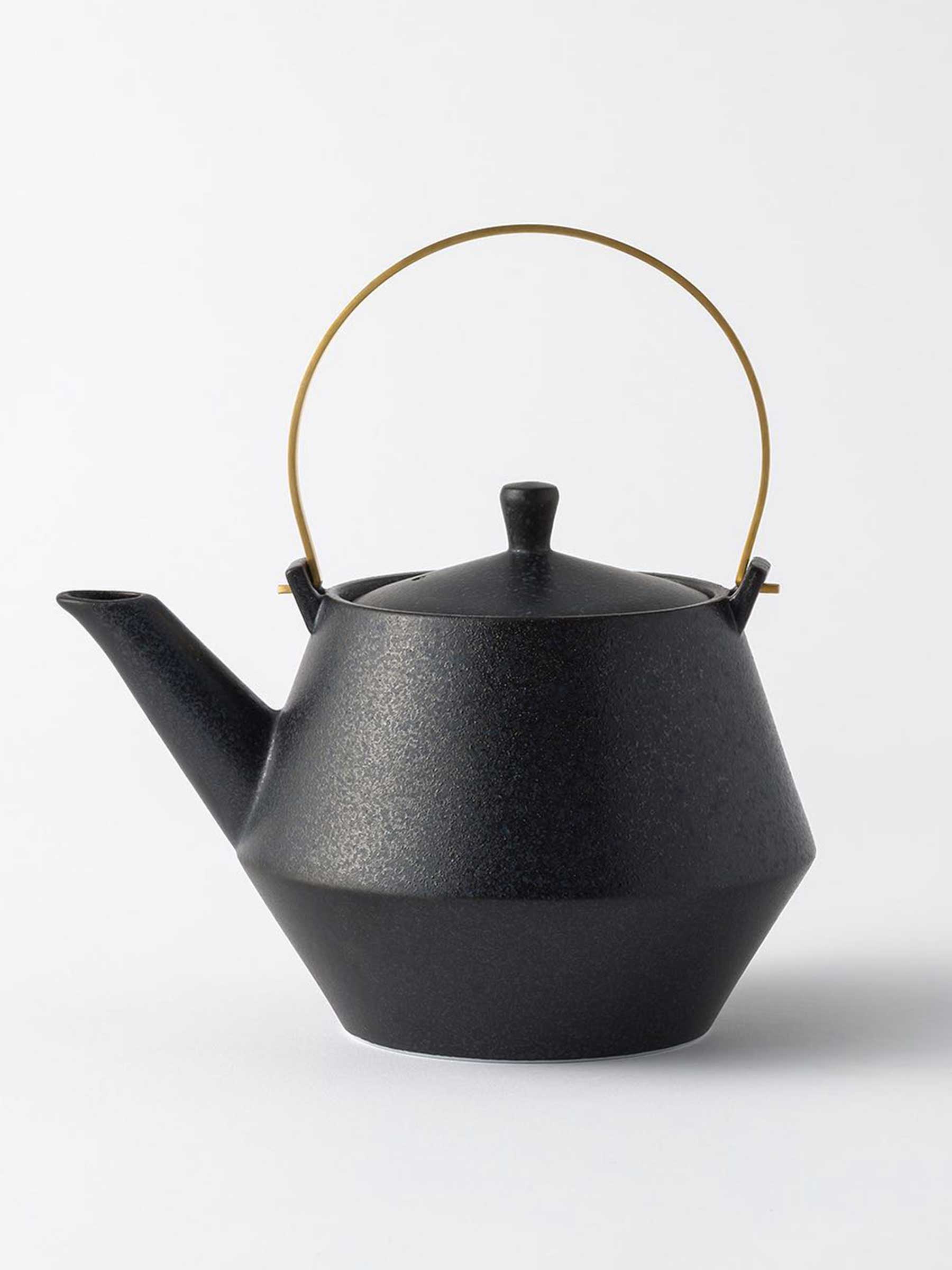 Large Brass-Handle Mino Japanese Teapot Set | Japan Objects Store