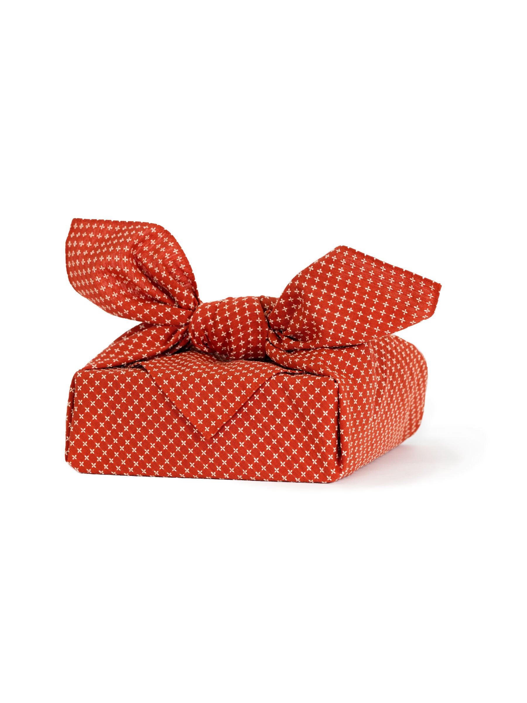 Red Sashiko Furoshiki Wrapping Cloth | Japan Objects Store